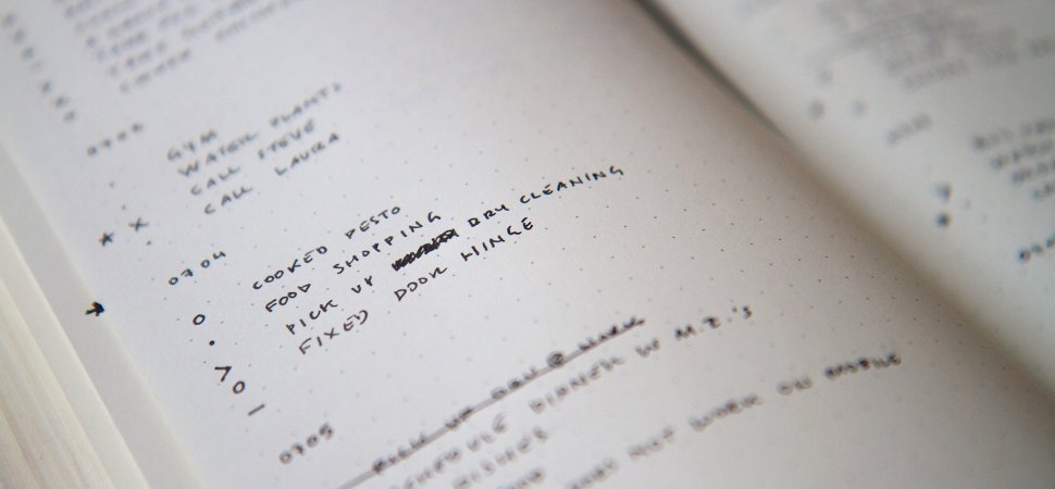 El método Bullet Journal de Ryder Carroll